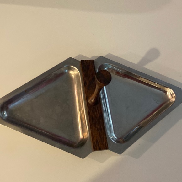 Dining | Mid Century Modern Serving Tray Stainless Steel | Poshmark